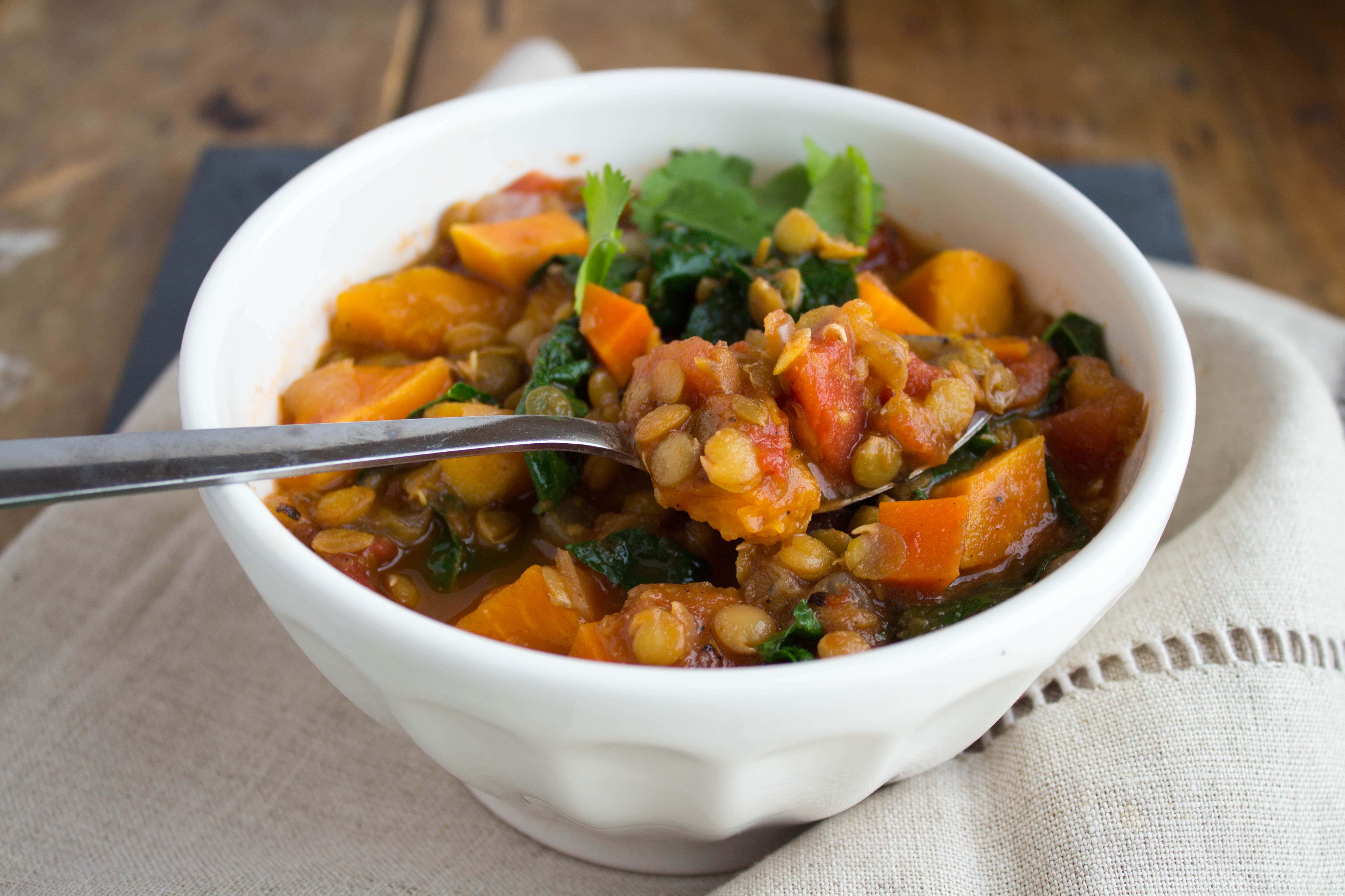 Sweet Potato Lentils