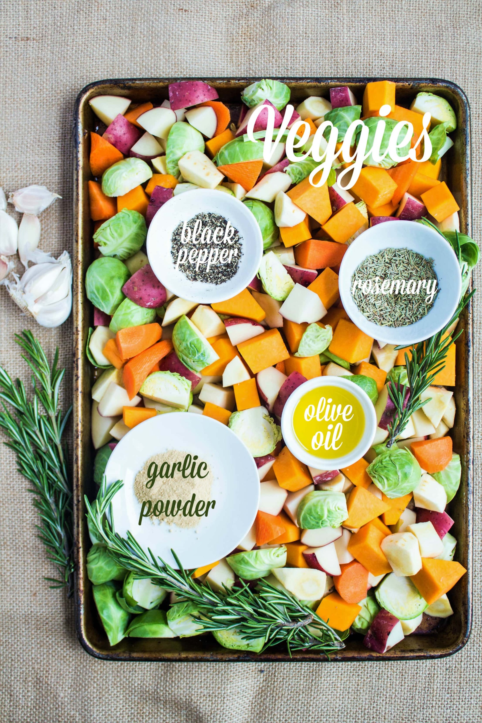 Herb Garlic Roasted Vegetables Quick And Easy Side Dish
