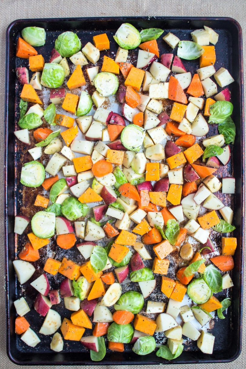 Herb & Garlic Roasted Vegetables - Quick and Easy Side Dish
