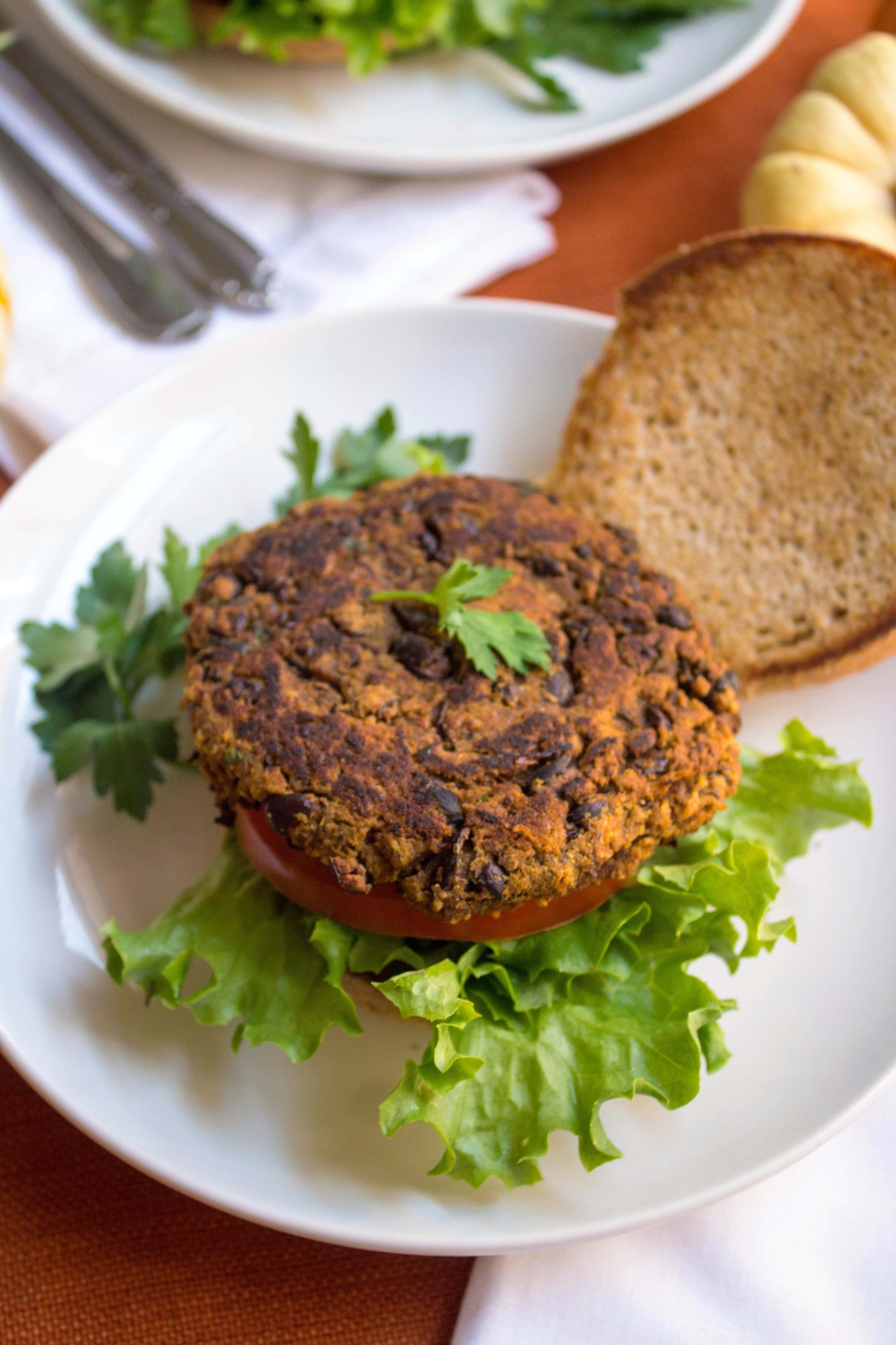 Black Bean Vegan Burgers with Pumpkin - fANNEtastic food
