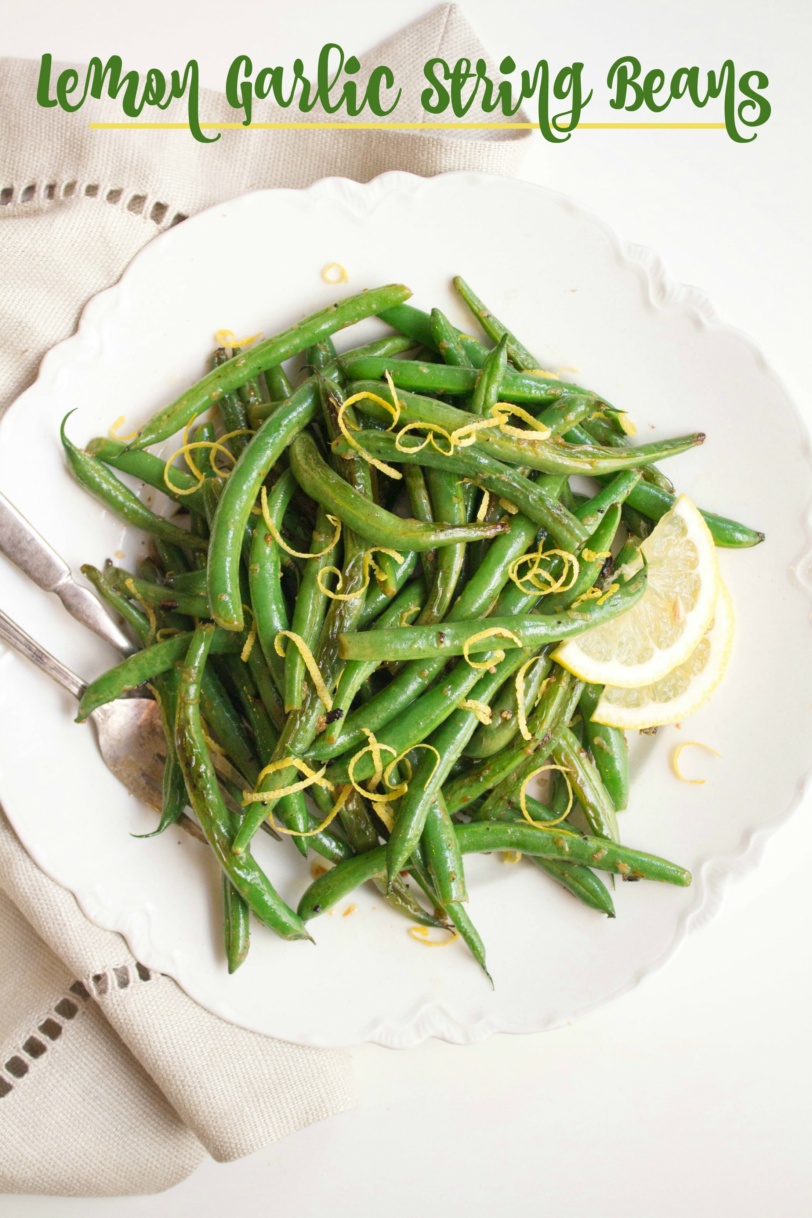Sauteed String Beans with Garlic & Lemon - fANNEtastic food