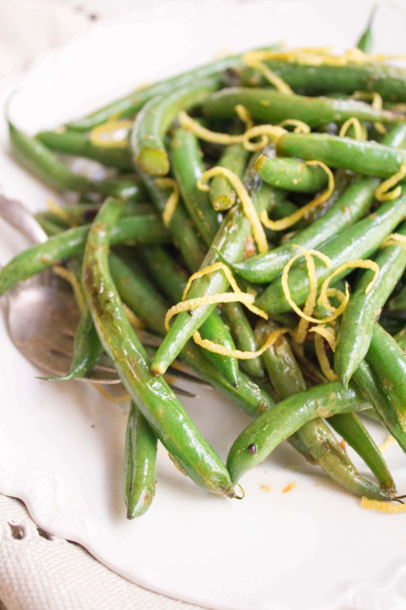 Sauteed String Beans with Garlic & Lemon - fANNEtastic food