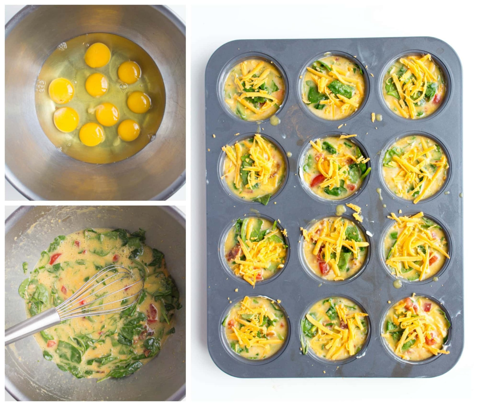 Healthy Meal Prep Scrambled Egg Muffins with Veggies (Versatile!)