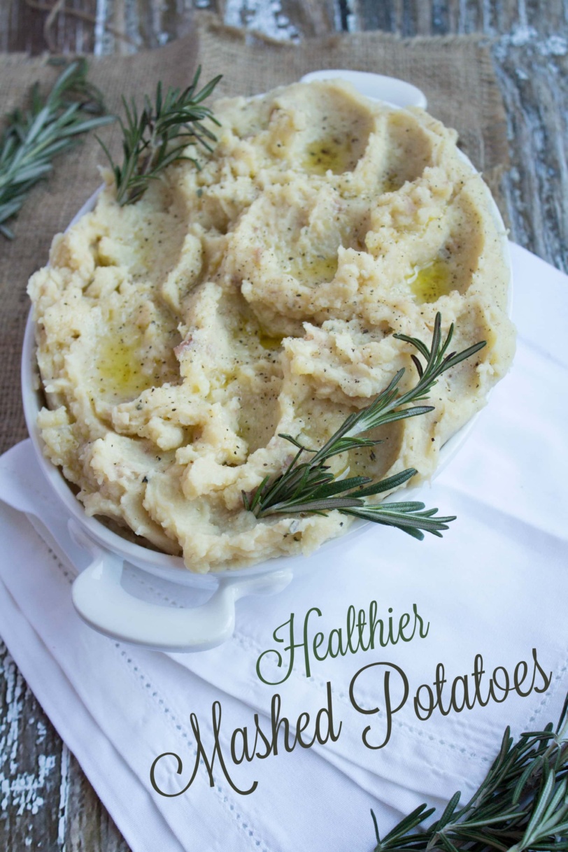 Healthy Mashed Potatoes with Cauliflower - Easy Side Dish