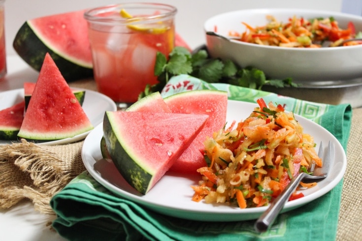 Watermelon Rind Coleslaw Recipe - Healthy Side Dish