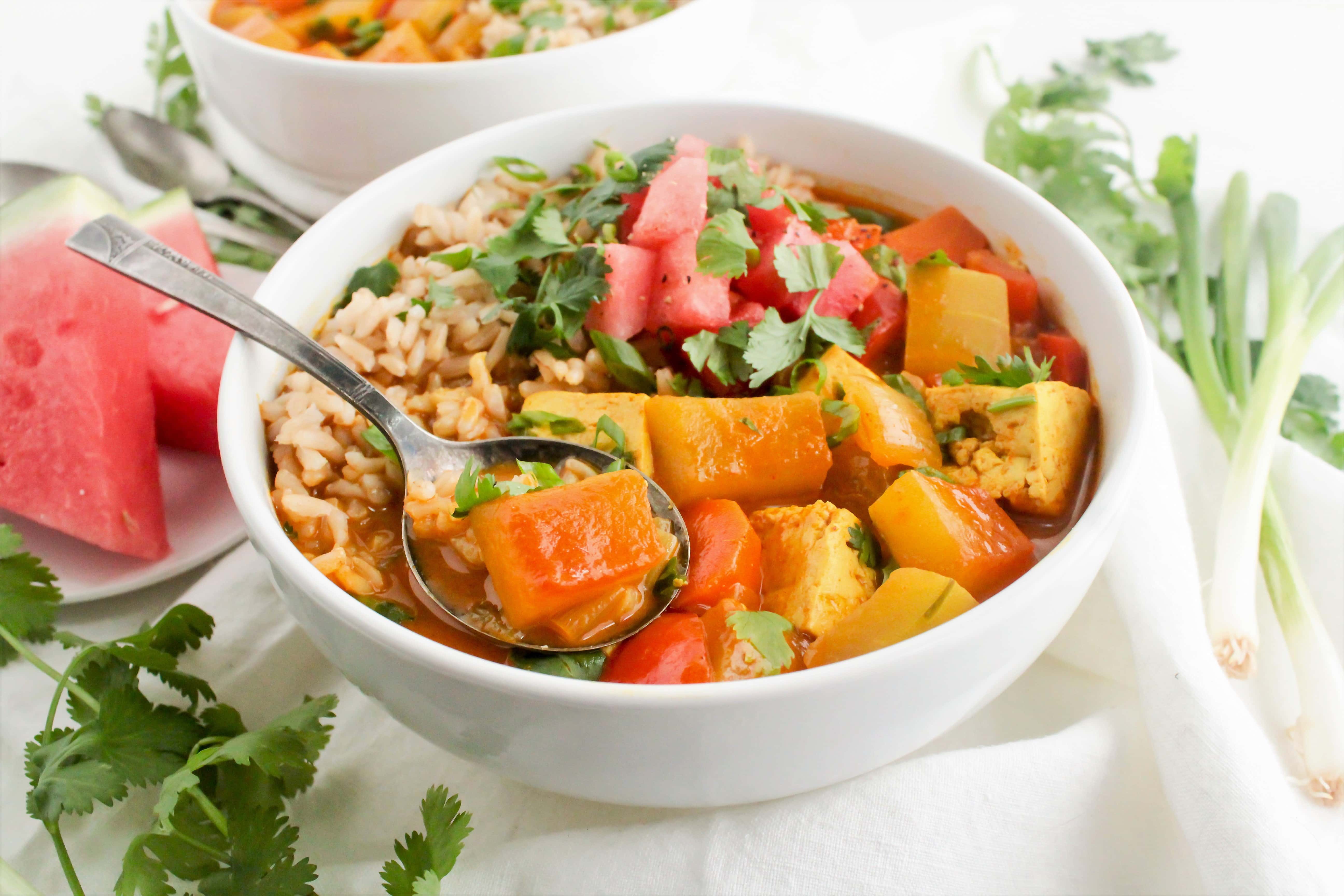 Watermelon Rind Curry Recipe - fANNEtastic food | Registered Dietitian ...