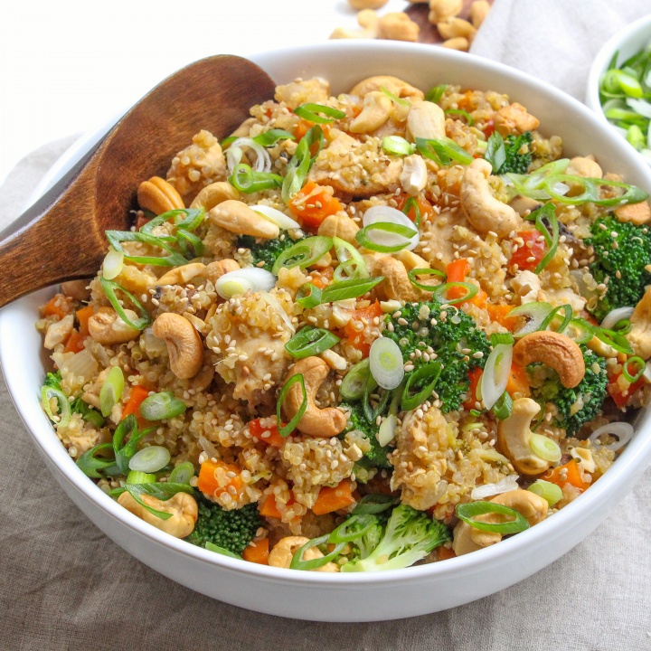 Instant Pot Chicken Fried "Rice" with Quinoa - fANNEtastic food