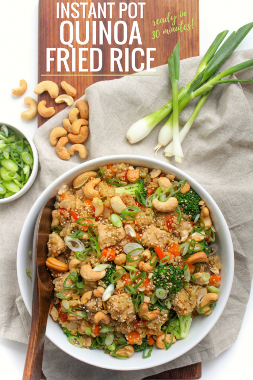 Instant Pot Chicken Fried "Rice" with Quinoa - fANNEtastic food