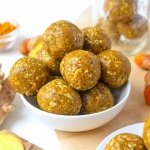 No Bake Turmeric Ginger Energy Balls - Easy Snack Recipe