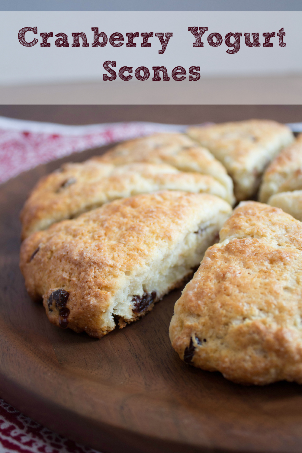 Cranberry Yogurt Scones - Easy & Delicious Breakfast