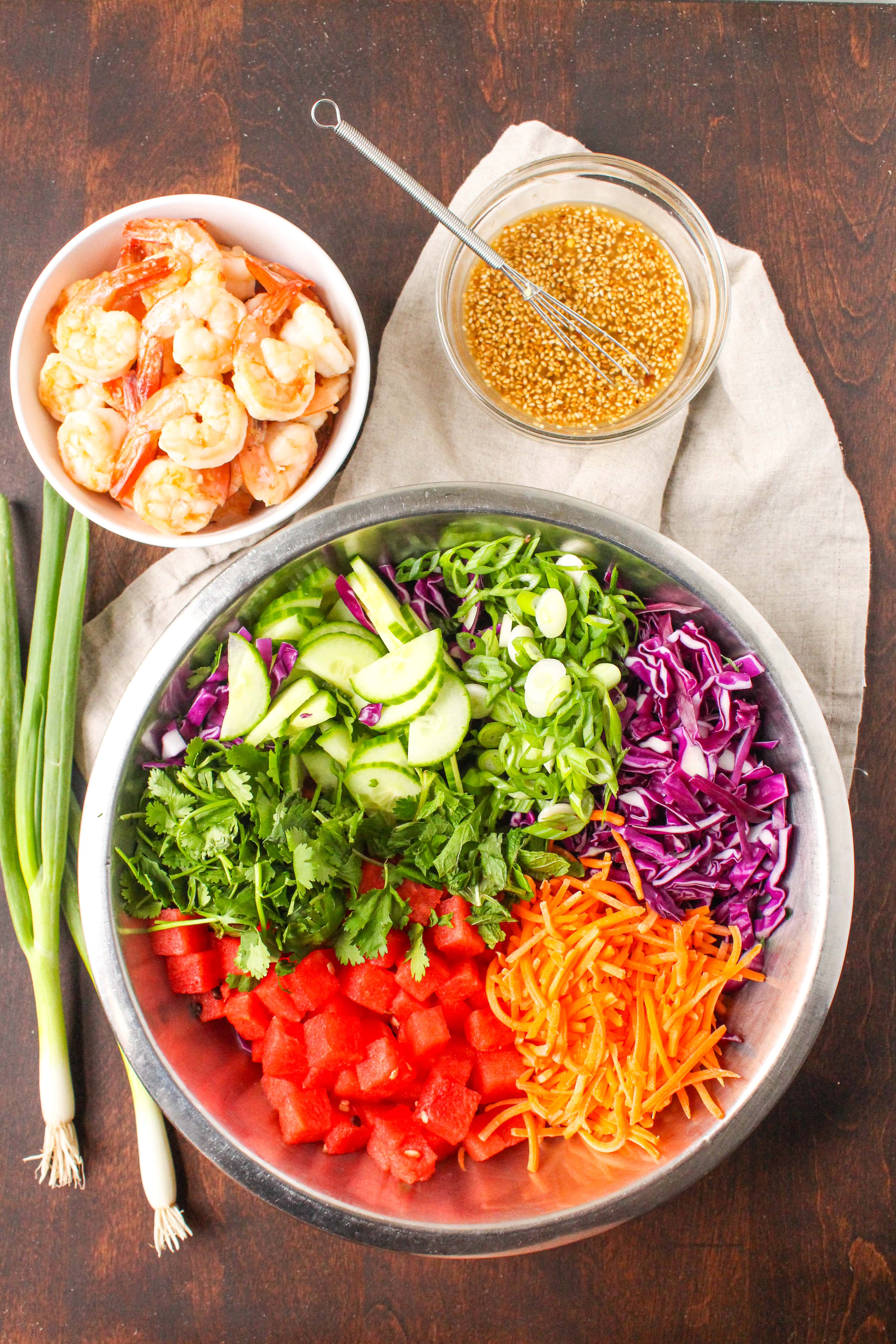 Sesame Shrimp and Watermelon Salad - Easy, Summery Recipe