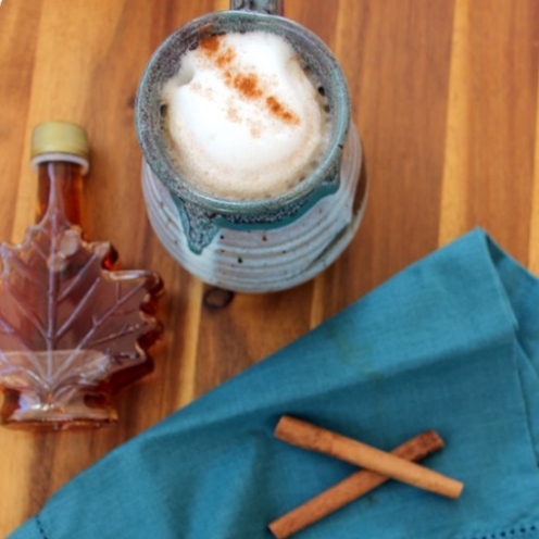 Healthy Maple Latte with Cinnamon - Healthy Coffee