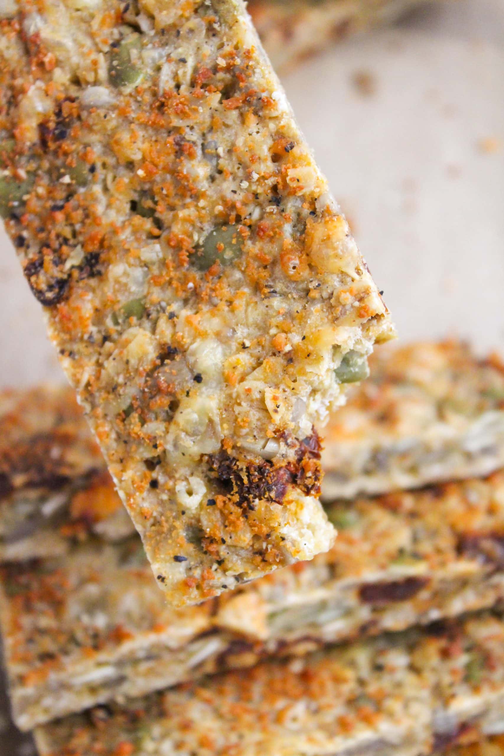 Savory Granola Bar Recipe: Cheesy Sun-Dried Tomato Pizza Bar - Healthy