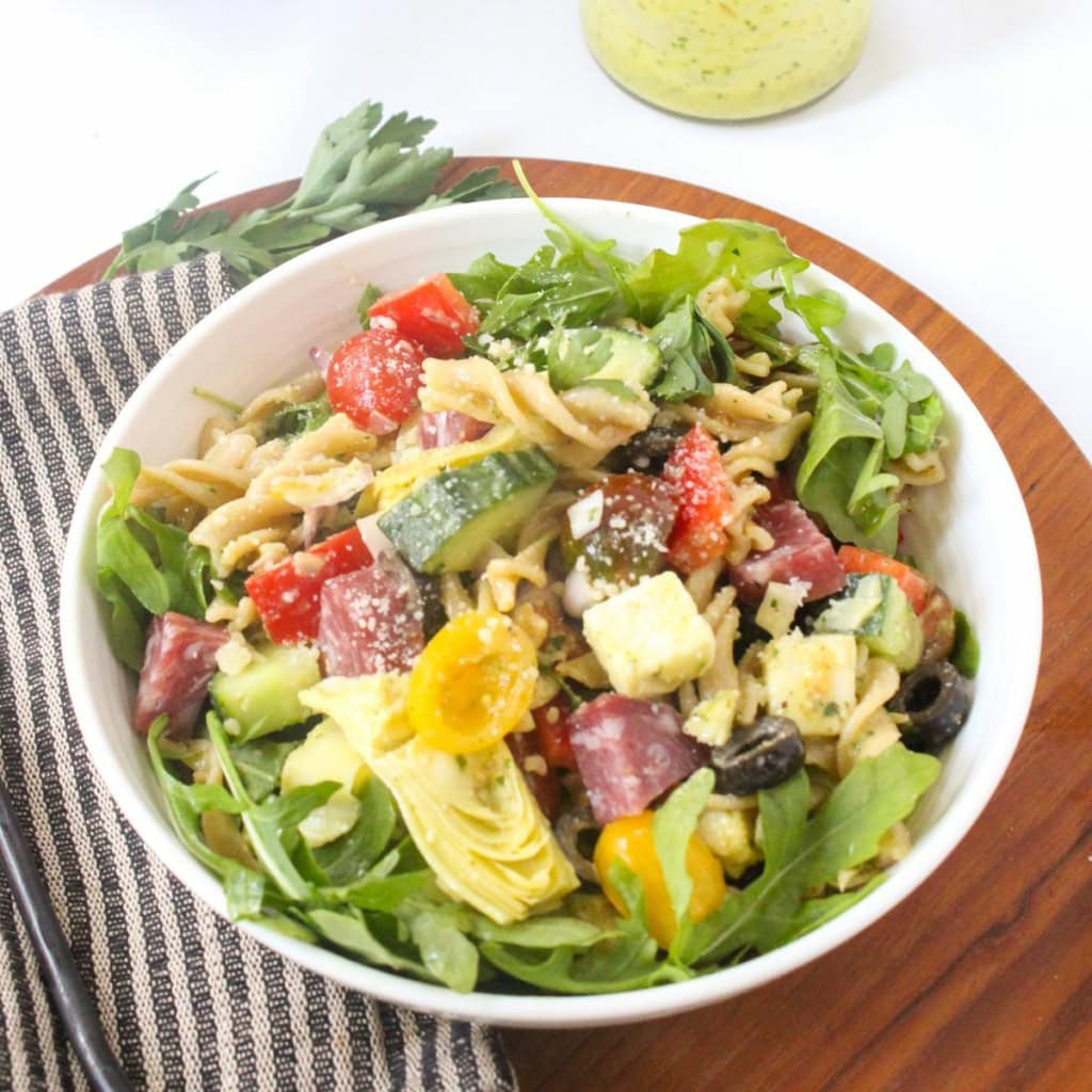 Zesty & Veggie-Packed Pasta Salad with Italian Dressing (25 Min ...