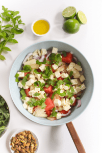 10-Minute Watermelon Feta Salad with Arugula (Summer Side ...