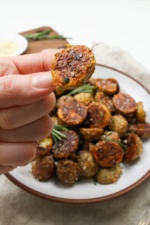 Easy & Crispy Oven Roasted Mini Potatoes (5-Minute Prep) - fANNEtastic food