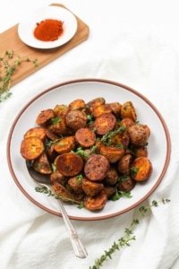 Easy & Crispy Oven Roasted Mini Potatoes (5-Minute Prep) - fANNEtastic food