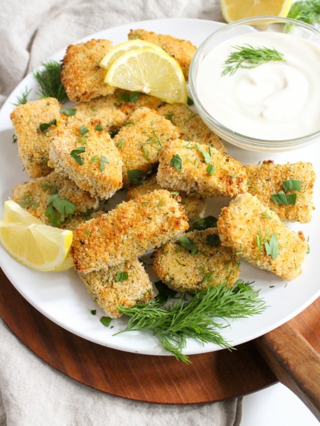 Crispy Baked Salmon Nuggets Recipe - fANNEtastic food