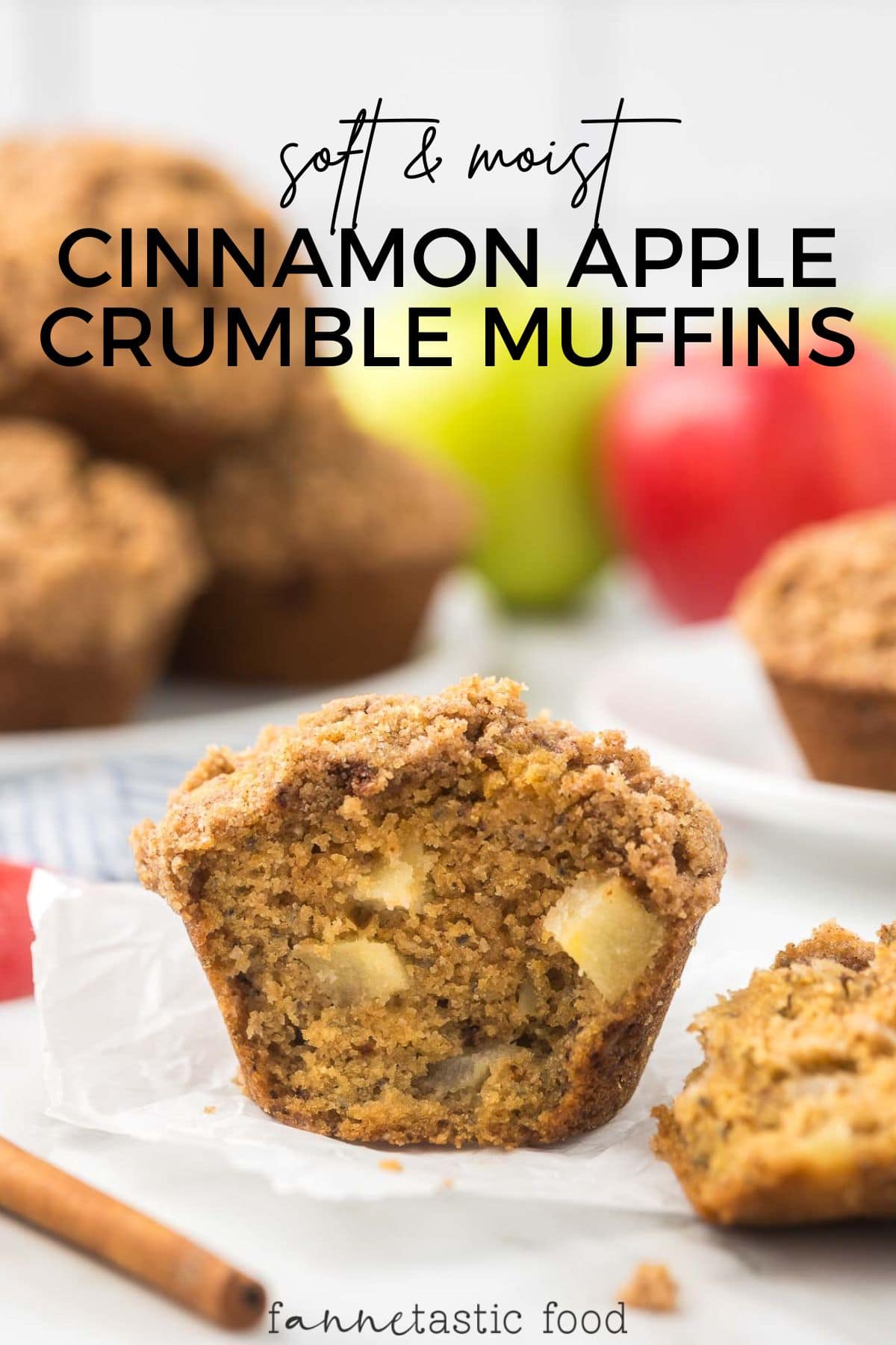 Soft & Moist Cinnamon Apple Crumble Muffins - fANNEtastic food