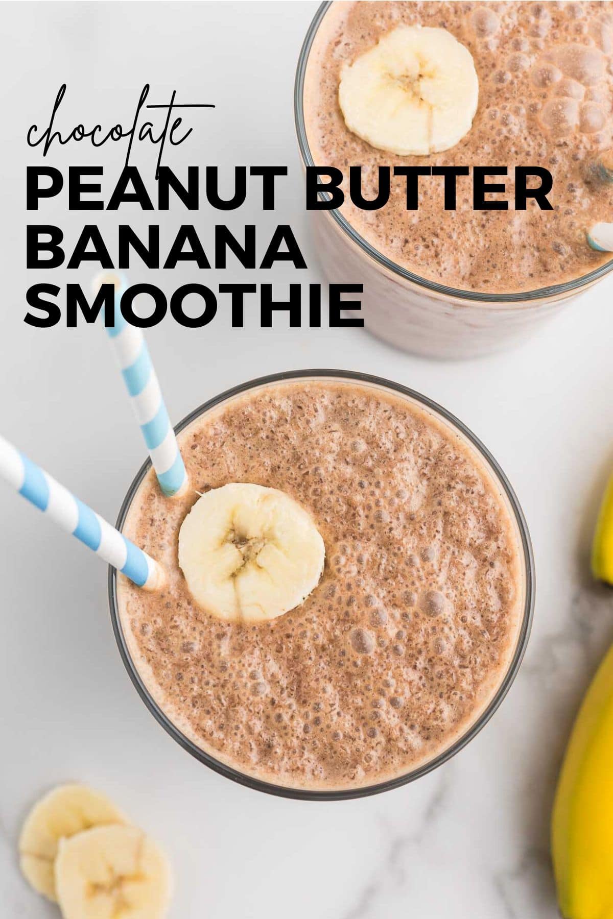 Peanut Butter Banana Smoothie with Protein Powder - fANNEtastic food