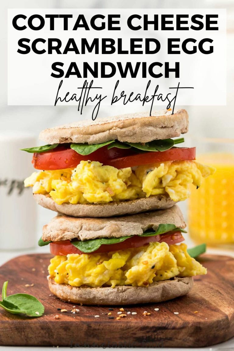 Quick Cottage Cheese Scrambled Egg Sandwich (High Protein ...